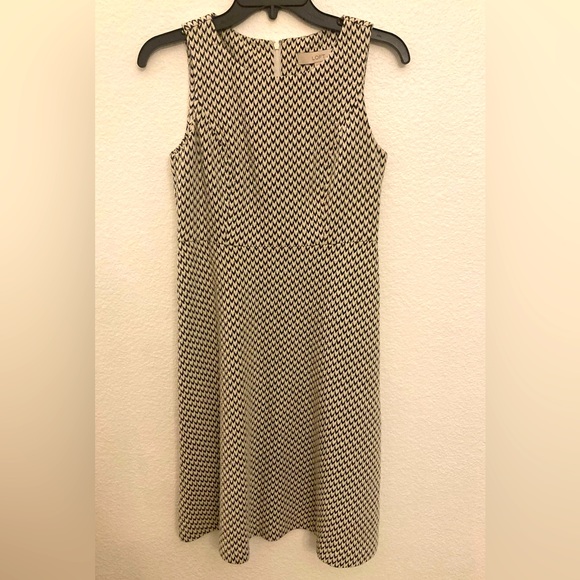 LOFT | Dresses | 32 Loft Fit And Flare Chevron Dress | Poshmark